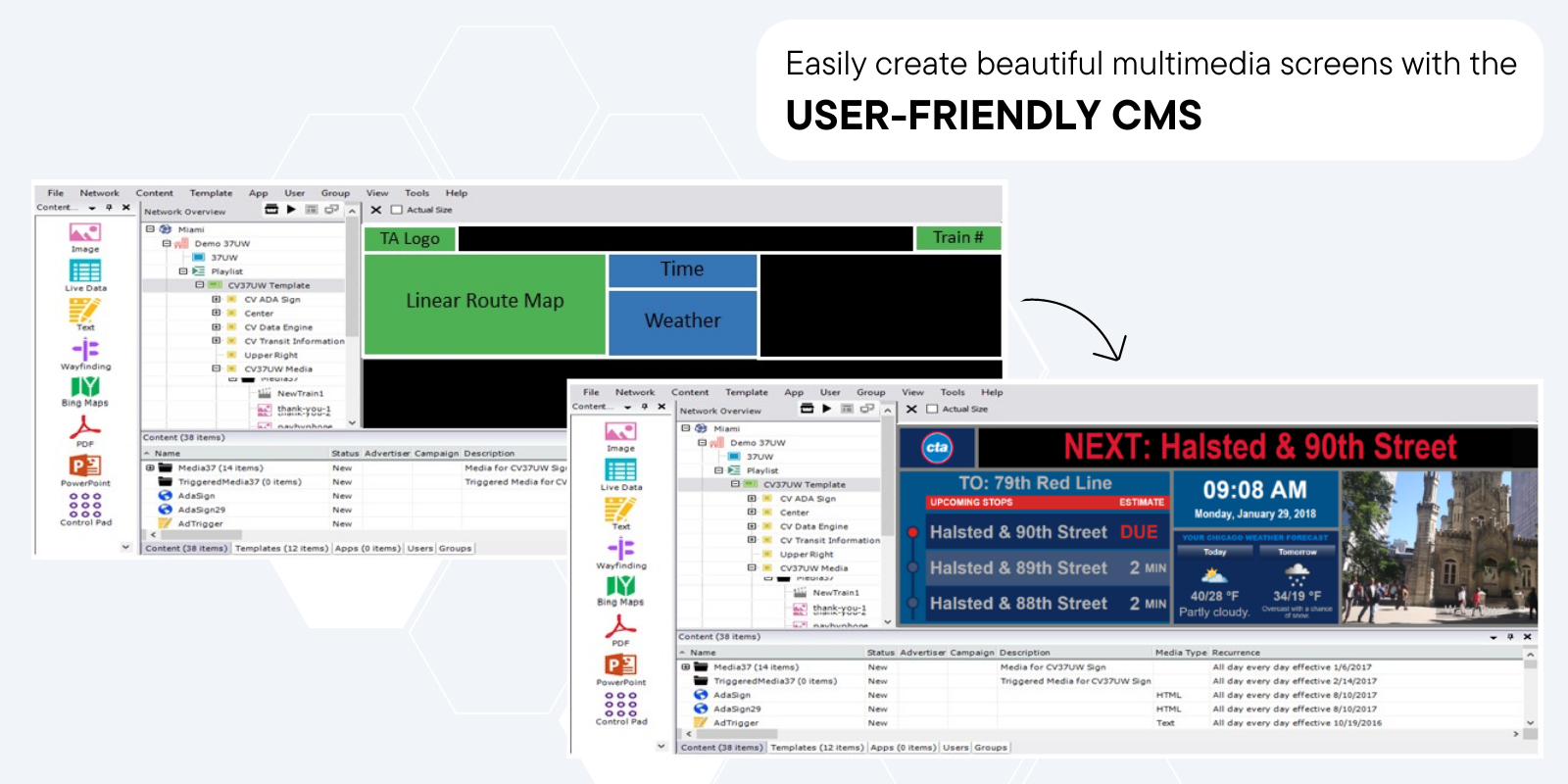 CleverVision Digital Signage for Rail | Clever Devices